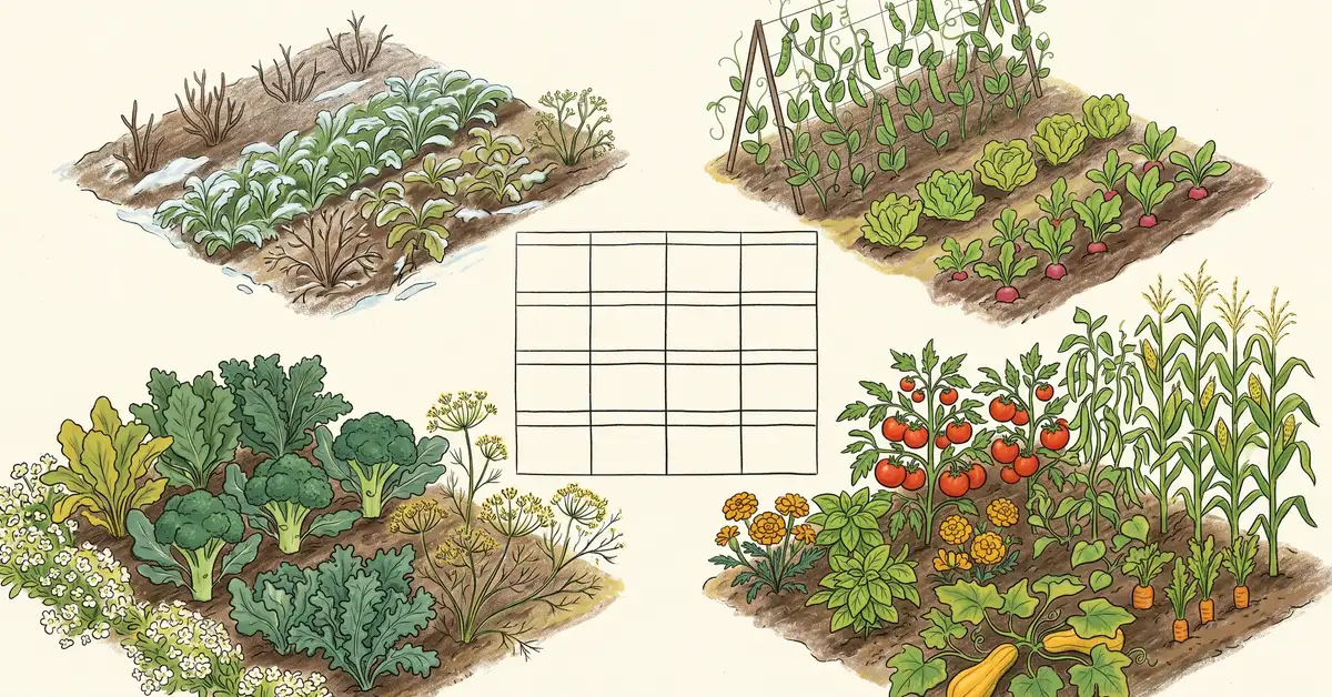 Monthly Companion Planting Calendar: What to Plant When